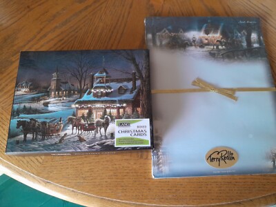 New Box 18 Terry Redlin Christmas Cards Plus 30 Sheets Stationery ...
