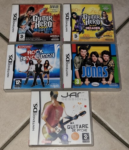 Lot Divers Jeux Nintendo DS - Guitar Hero/Rock Évolution... - Bon État ...