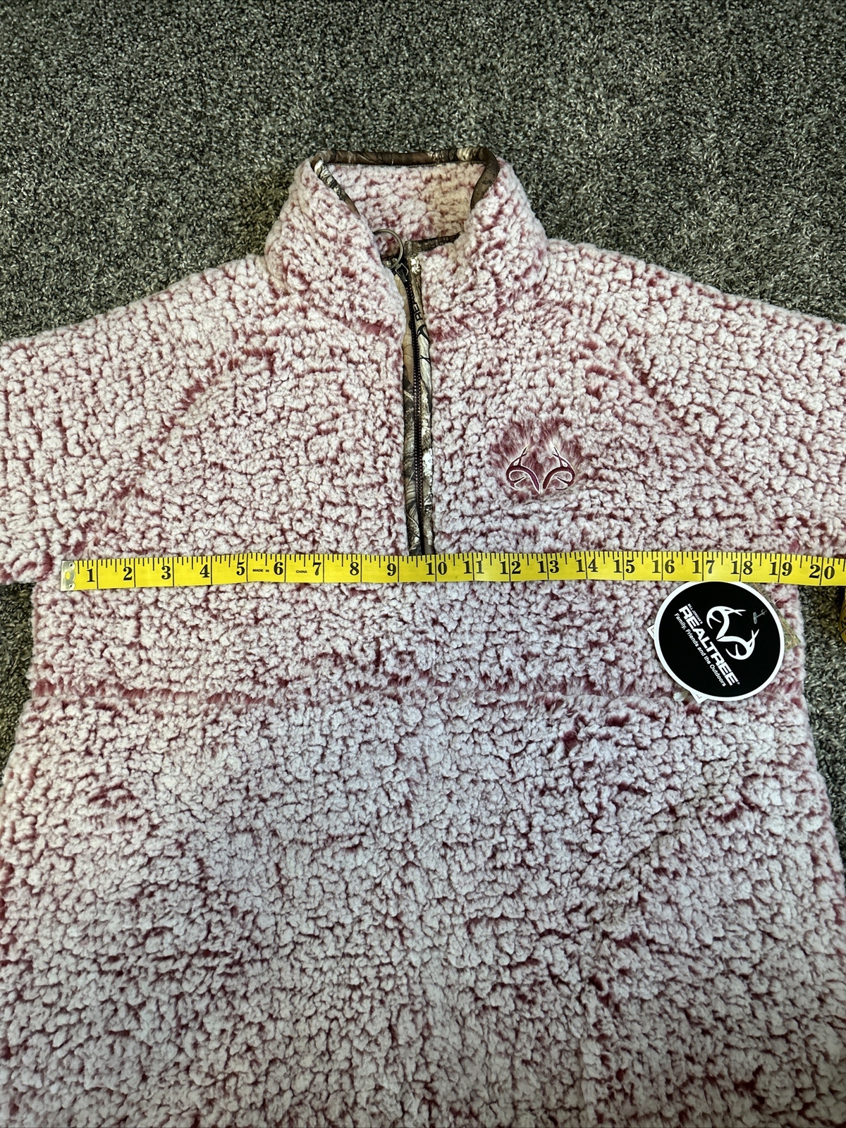 Realtree Women’s Pink & White Sherpa Fleece Size M- NWT Pullover | eBay