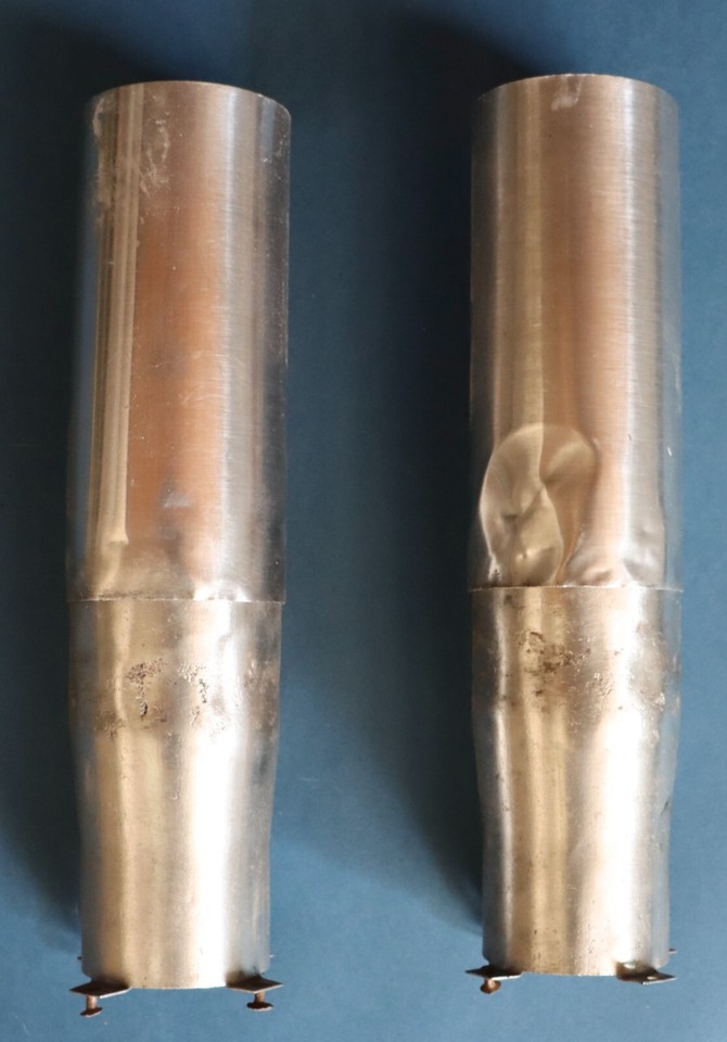 OEM? 1953 1954 1955 Corvette modified rear exhaust extensions | eBay