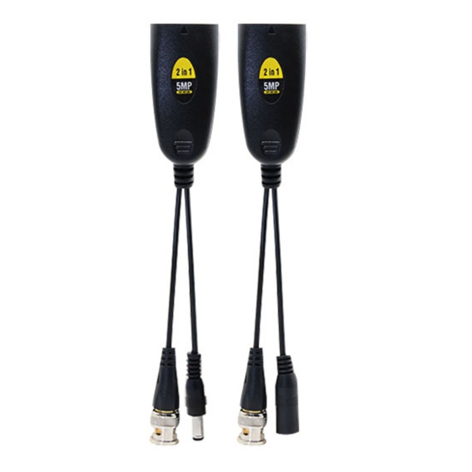 1 Pair BNC To POE Adapter Balun Connector Twisted Pair Transmitter ...