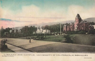RPPC CA Berkeley California-Library Campus Univ. Cali.-Hand Colored ...