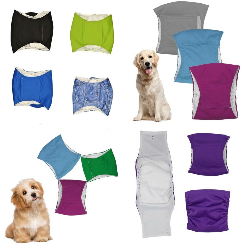 New Male Dog Puppy Pet Nappy Diaper Belly Wrap Band Sanitary Pants ...