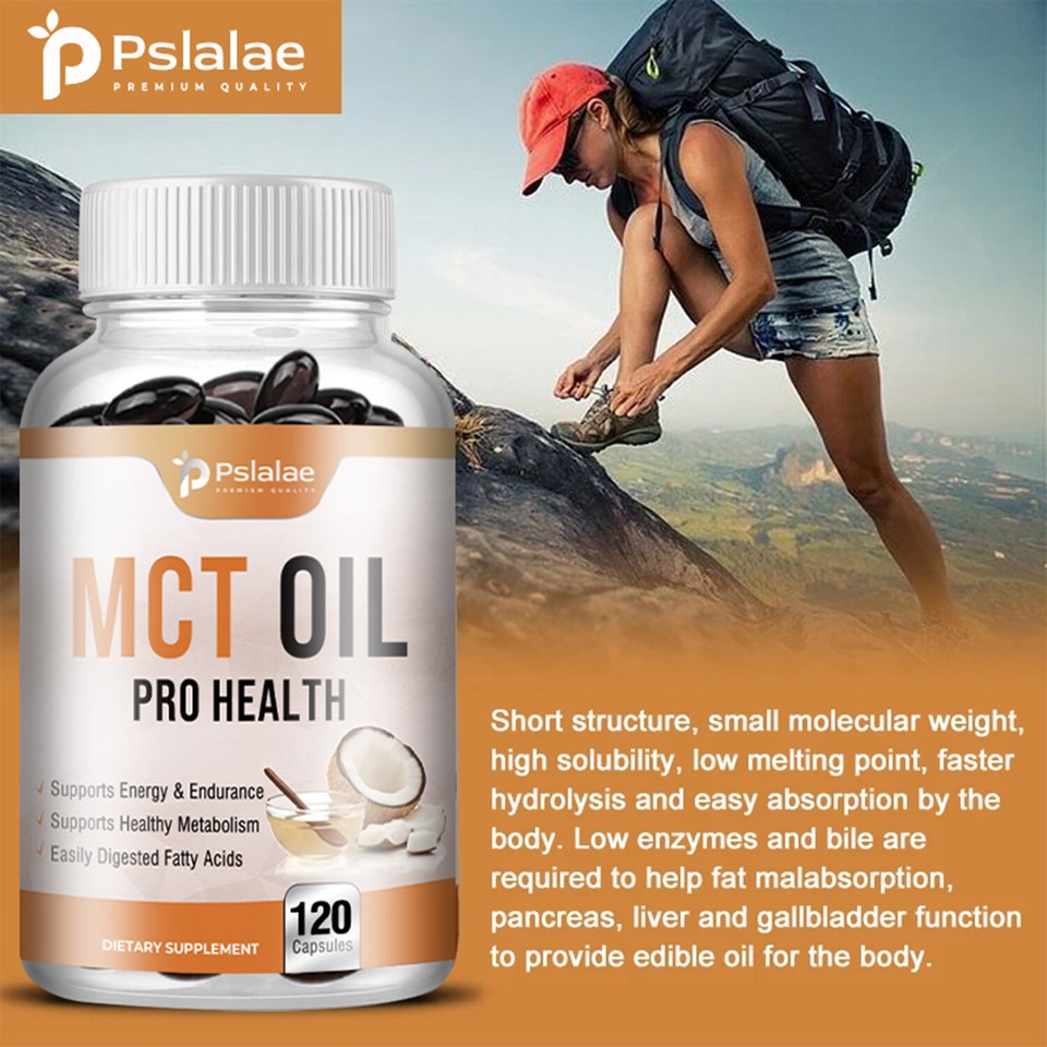 MCT Oil Capsules 5704mg - Weight Loss, Immune Support, Skin and Brain ...