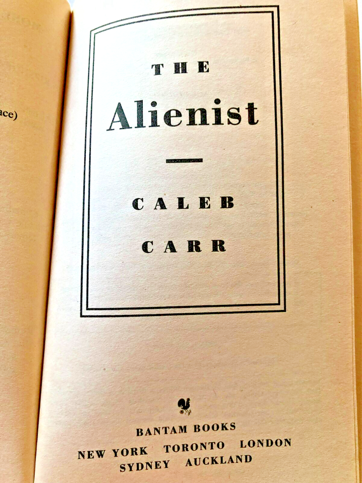 RARE Vintage 1998! The Alienist By Caleb Carr Bantam CRIME & THRILLER ...