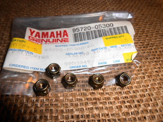 NOS Yamaha OEM Lock Nut 1989 WR500 95720-05300 QTY5 | eBay