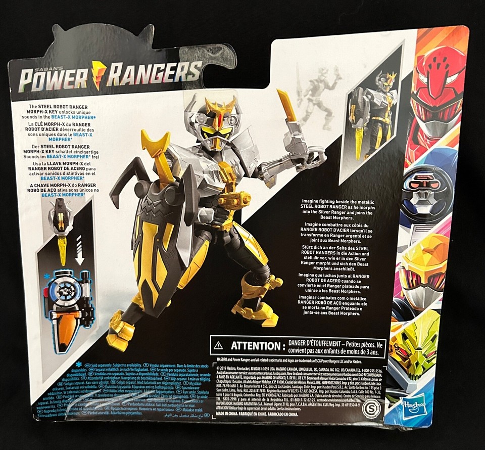 Power Rangers Beast Morphers Steel Robot Ranger 630509846566| eBay