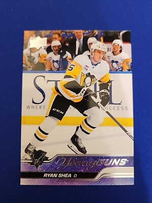 2023-24 Upper Deck Young Guns Ryan Shea BB1024 RC Pittsburgh Penguins ...