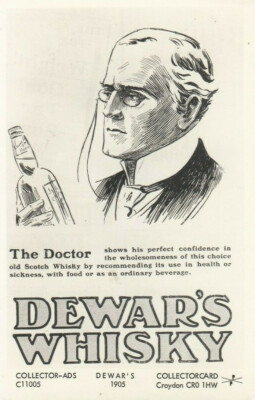 Advertising Dewar´s Whisky doctor advice postcard | eBay