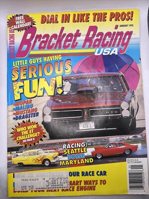 Bracket Racing USA Magazine January 1993 Back Issue | eBay