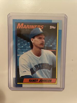 Randy Johnson 1990 Topps Baseball Card #431 Seattle Mariners (sleeve ...