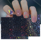 Aurora Laser Heart Star Snowflake 3D Nail Art Stickers Holographic ...