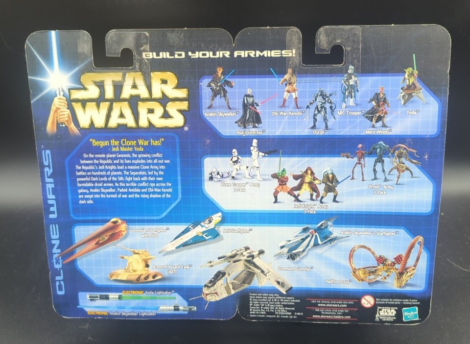 Star Wars Clone Wars Value Pack Yoda & Bonus Yellow Clone Trooper ...