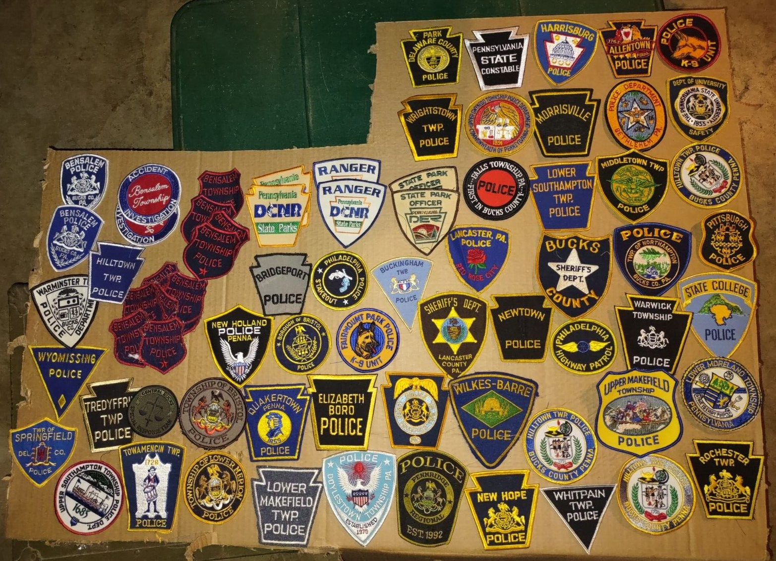Large Lot of 73 Vintage State of Pennsylvania Police Patches | eBay