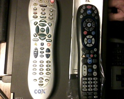 2 Cox Remotes 1- URC-8820-CISCO Genuine Cable Box Remote Control Back ...