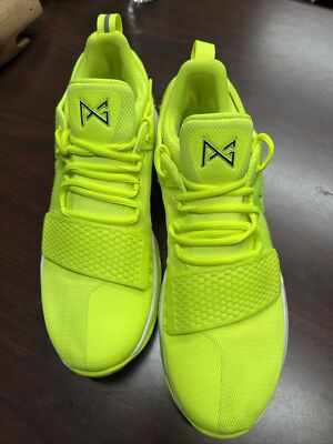 Nike PG 1 Volt Tennis Ball 2017 Volt Green Mens Size 9.5 Shoes 878627 ...
