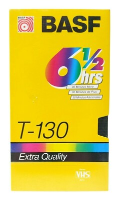 BASF T-130 Extra Quality VHS Video Tape - New Still In Celophane - up ...