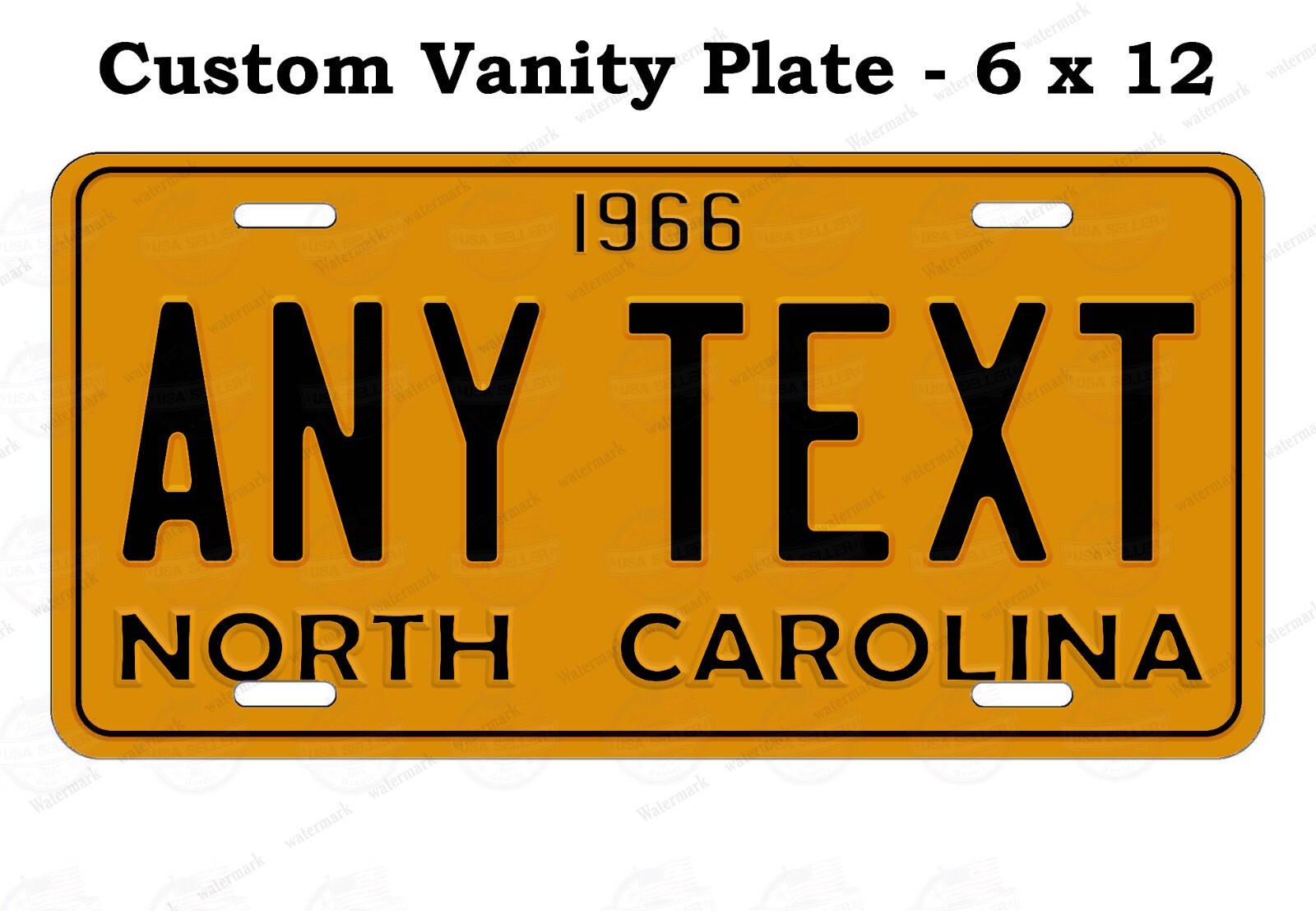 Vintage North Carolina 1966 State License Plate For Car Bike ATV ...
