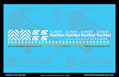 HO Scale Illinois Rail Net Decal Set | eBay
