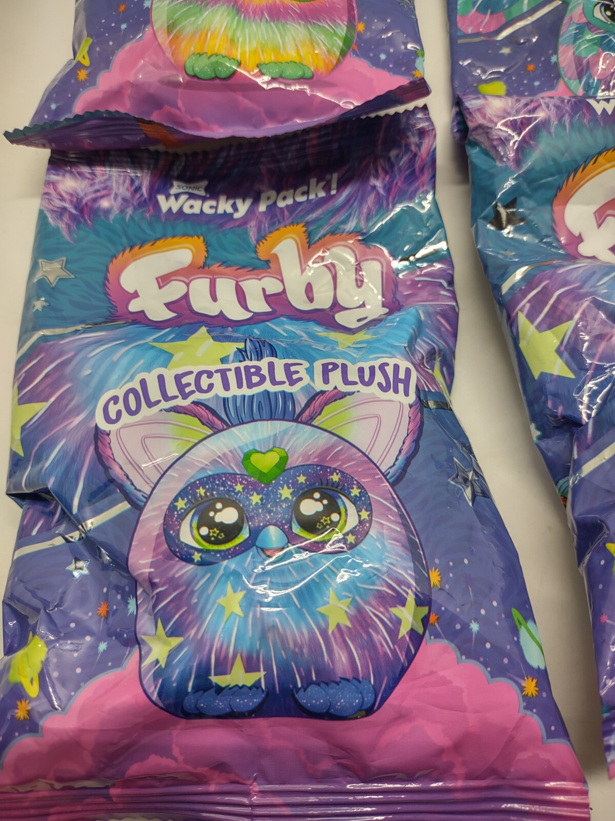 Set Of Four Sonic Furby Plush, New In Package