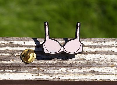 Underwire Bra Brassiere Lingerie Underwear Plastic Pink Pin Pinback | eBay