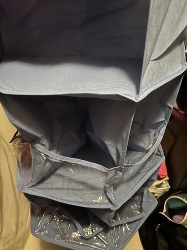 Joy Mangano 5-Tier Hanging Shoe Carousel Blue | eBay