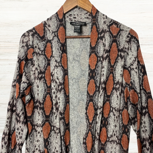 Anthropologie Oliver Escio Long Sweater Womens L Snakeskin Knit Duster ...