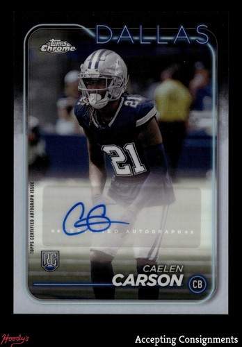 2024 Topps Chrome Rookie Autograph Refractor #RACC Caelen Carson RC ...