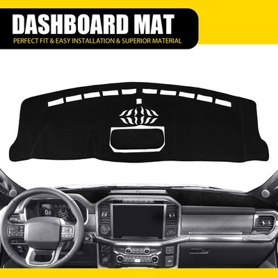 For 2021 22 23 24-2025 Ford F150 Dash Mat Dashboard Cover Non-Slip Pad ...