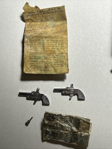 Vintage LOT of (2) Japan Inscribed Mini Pin Cap Gun w/ Directions ...