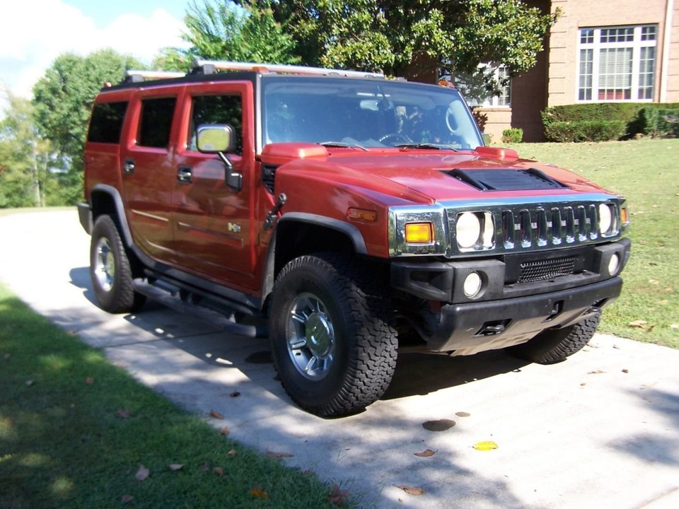 2004 Hummer H2 Hummer SUV, Off-Road Power, Bold Red, Well-Maintained | eBay