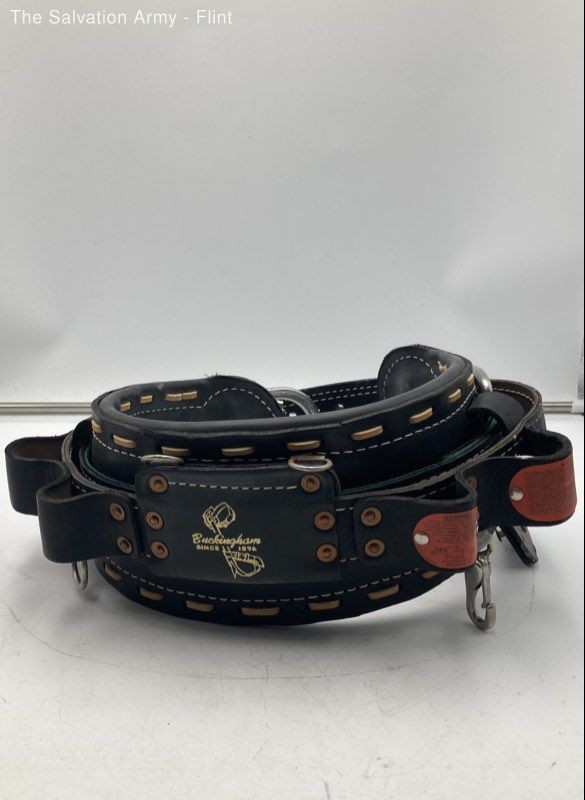 Buckingham Mens Black Leather Body No.2000 Climber's Choice Belt Size ...