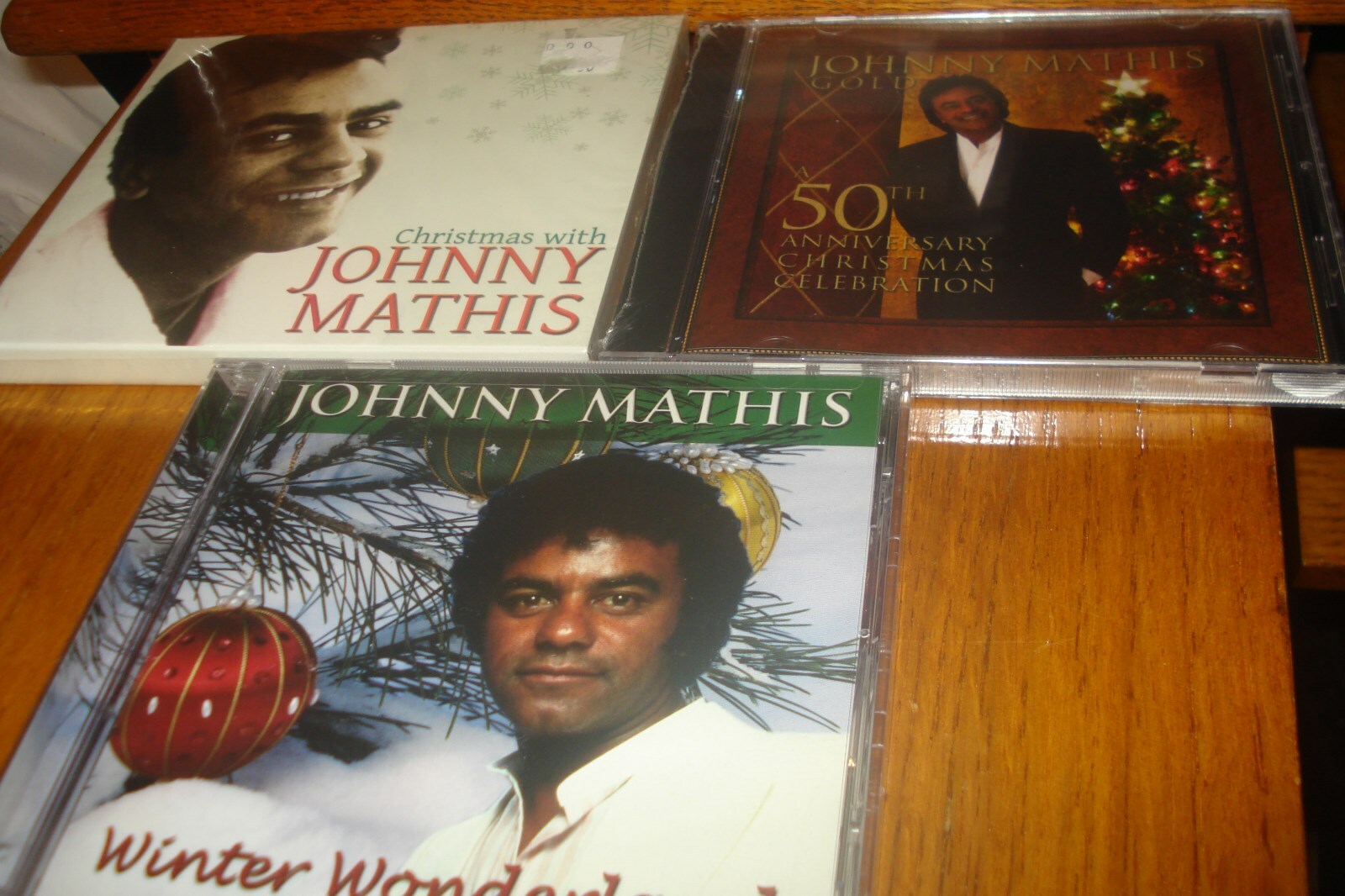 JOHNNY MATHIS 3 CD CHRISTMAS LOT-GOLD 50TH ANNIVERSARY, WINTER ...
