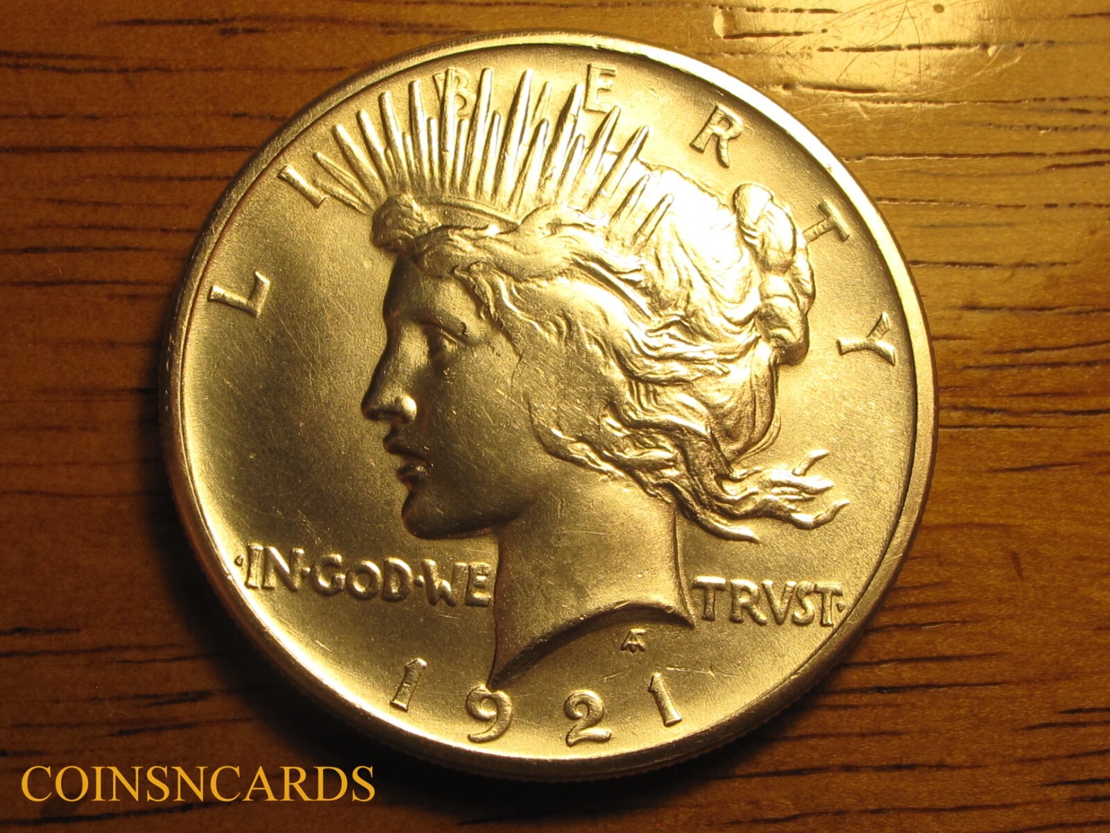 1921-P $1 Peace Silver Dollar Lustrous Choice Uncirculated Key Monster ...