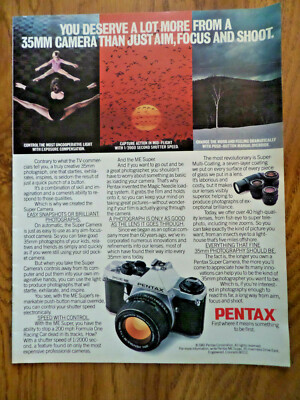 1981 Pentax 35MM Camera Ad Just Aim Focus & Shoot | eBay