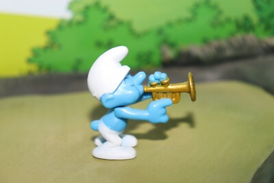 Smurfs Trumpet Smurf Mini Figurine Albert Heijn AH Promo 50th ...