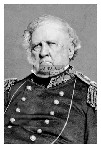 WINFIELD SCOTT COMMANDING GENERAL OF THE U.S. ARMY IN UNIFORM 4X6 PHOTO ...