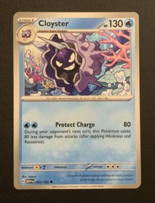 Cloyster Pokemon TCG Card 091/165 | eBay