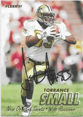 TORRANCE SMALL Autographed Signed 1997 Fleer Football card 77 New ...