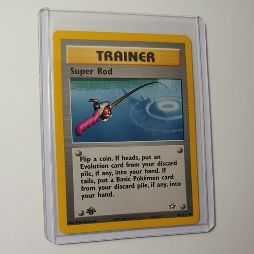 Super Rod 103/111 Neo Genesis Pokemon 1st Edition Trainer WOTC NM-Mint ...