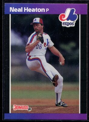 1988 Leaf Baseball Neal Heaton #224 Montreal Expos | eBay