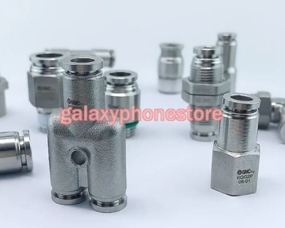 1PC NEW For SMC KQG2H12-04S Gas joint Stainless steel straight-through ...