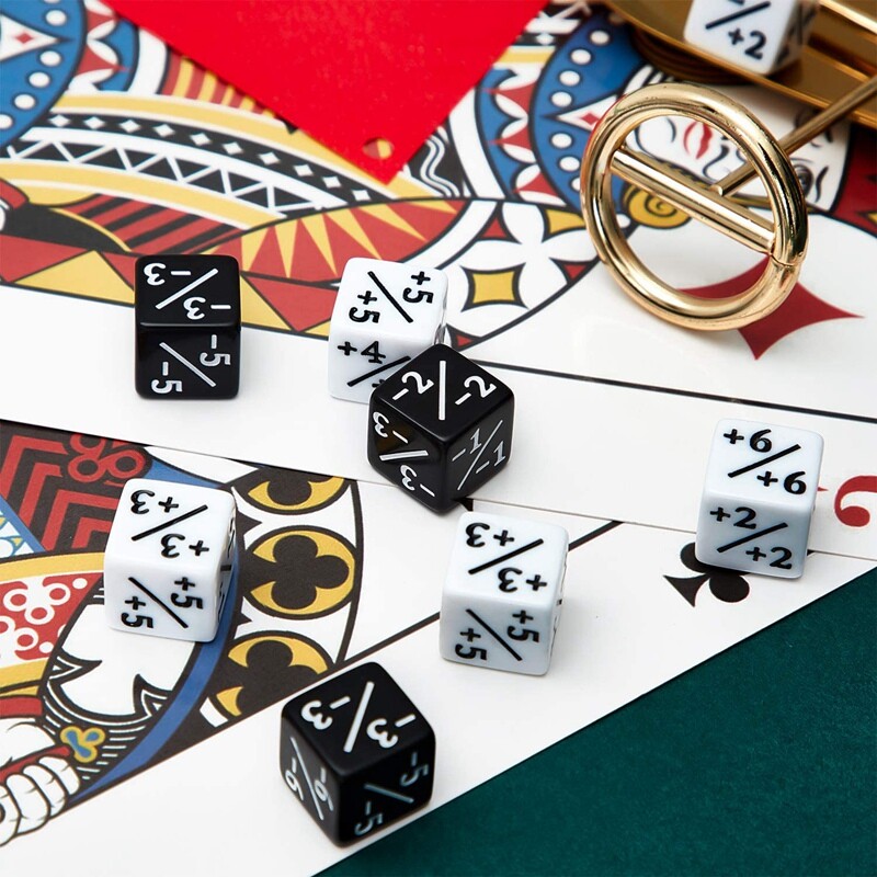 48 Pieces 16mm Dice Counters Token Dice Loyalty Dice D6 Dice Square for ...