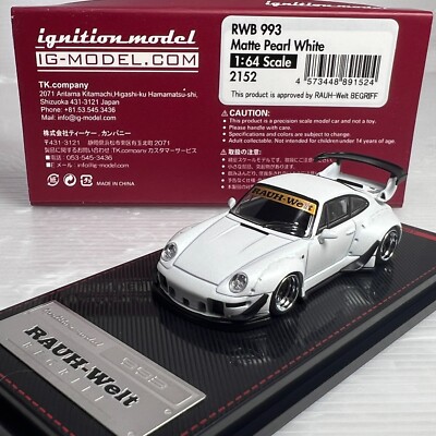 1/64 IG Ignition Porsche 911 993 RWB Matte Pearl White IG2152 | eBay UK