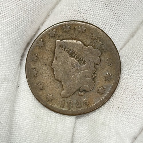 1825-P Coronet Matron Liberty Head Large Cent 1C One Penny Copper US ...