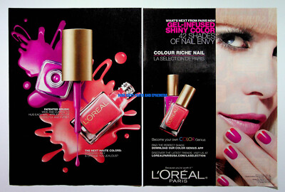 L'oreal Paris Makeup Nail Polish 2013 Trade Print Magazine Ad Poster ...