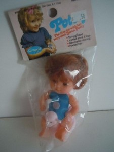 VINTAGE FUN WORLD POTSY SMALL DOLL " THE TINY DOLL AND HER VERY OWN ...