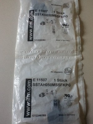 *NEW* IFM Wireable Plug w/ M12 Connector E11507, 4A, 125V, LOT OF 2 | eBay