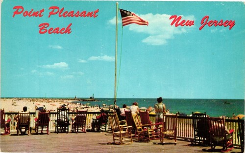 Vintage Postcard- Beach Patio, Point Pleasant Beach, NJ | eBay
