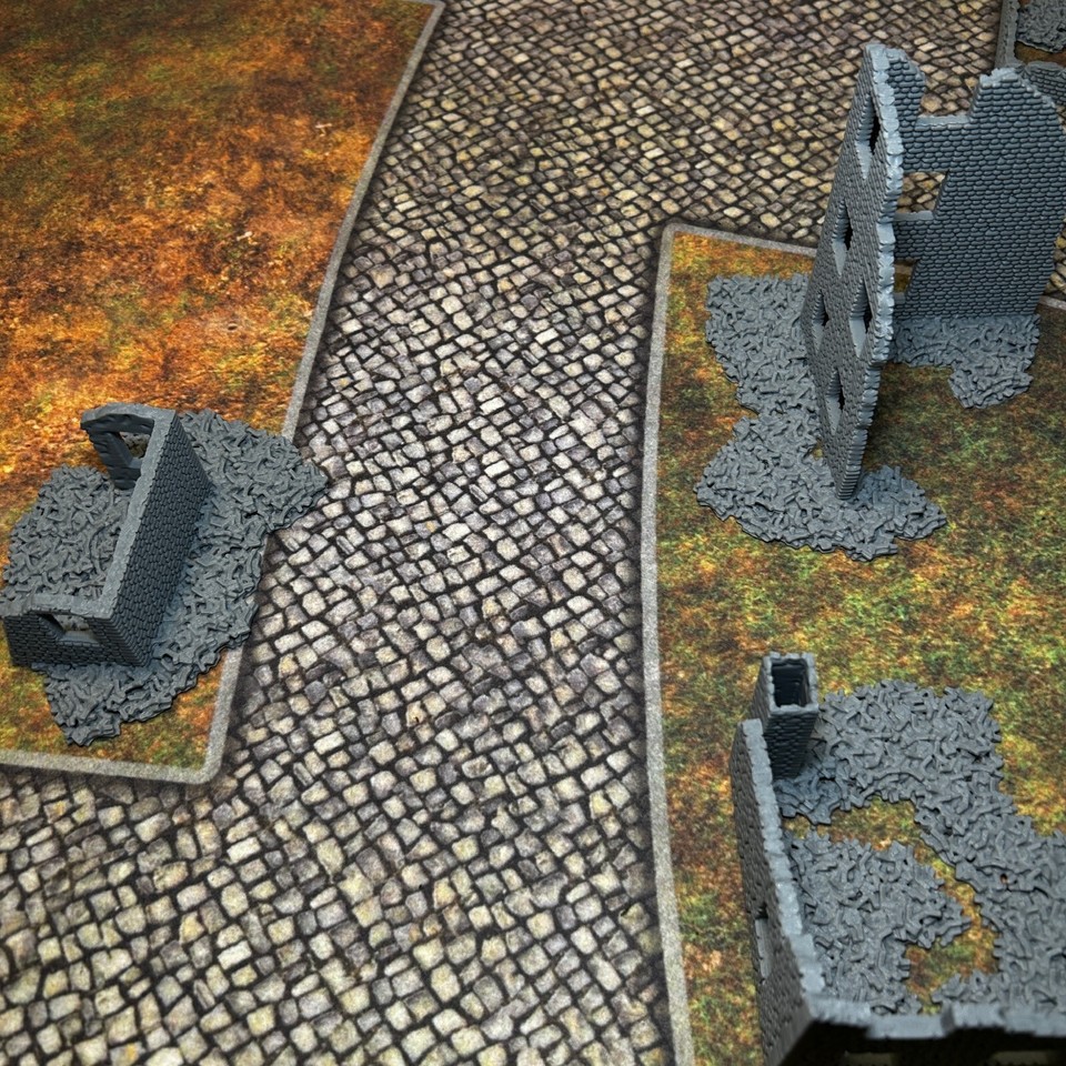 Urban Ruins and Rubble - Terrain for 28mm, 20mm, 15mm , HO Tabletop ...